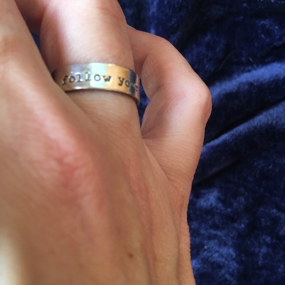 Jewelry | Ss Follow Your Heart Stamped Ring | Poshmark